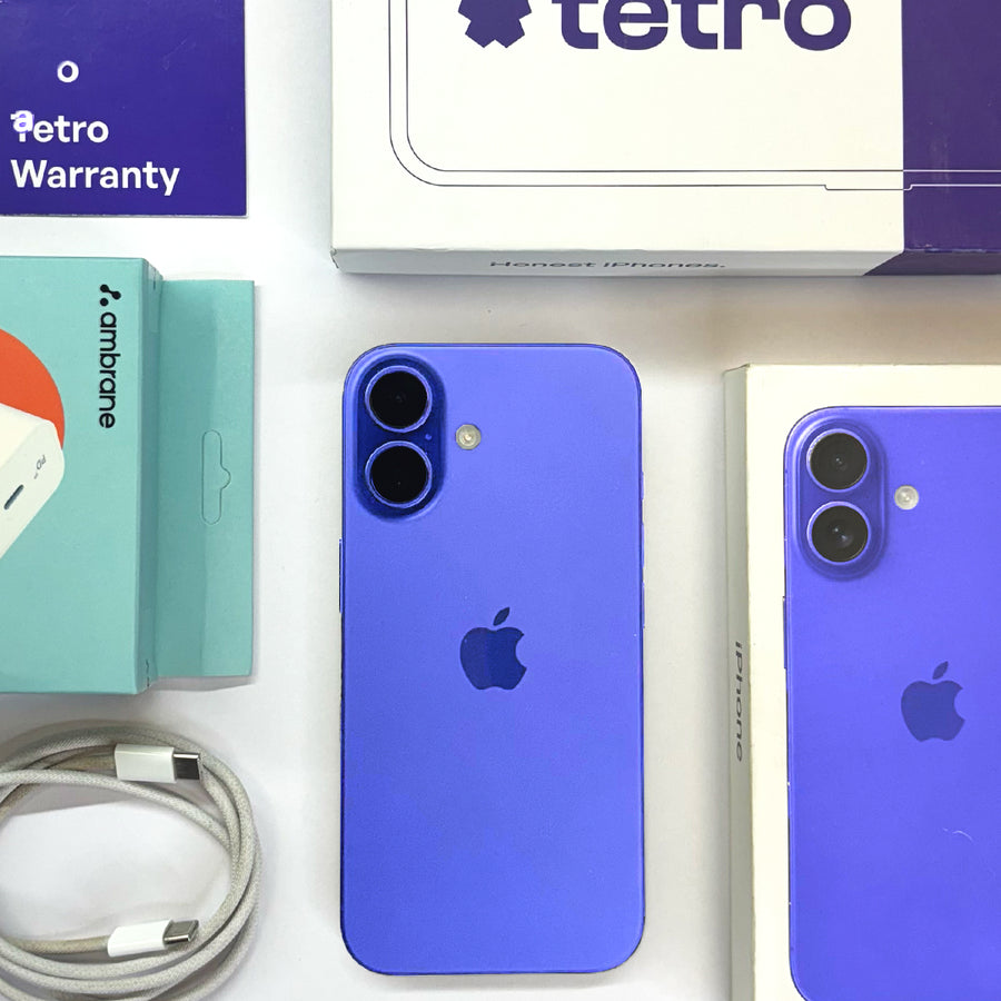 iPhone 16 Plus (Ultramarine, Pre-loved) with Warranty – Tetro